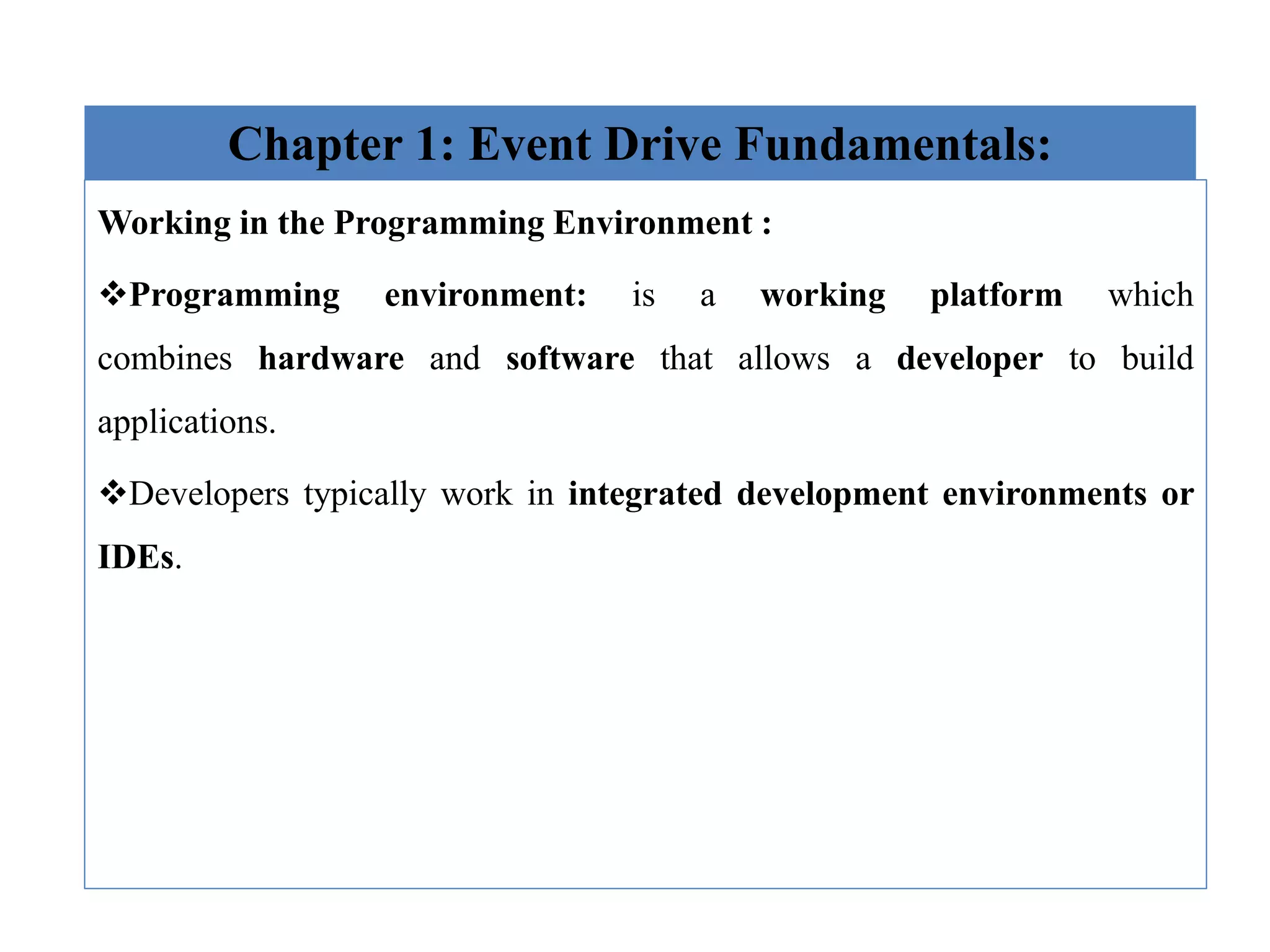 Event Driven Programming Ch1 And Ch2 Pdf