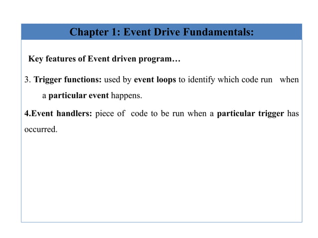 Event Driven Programming Ch1 And Ch2 Pdf