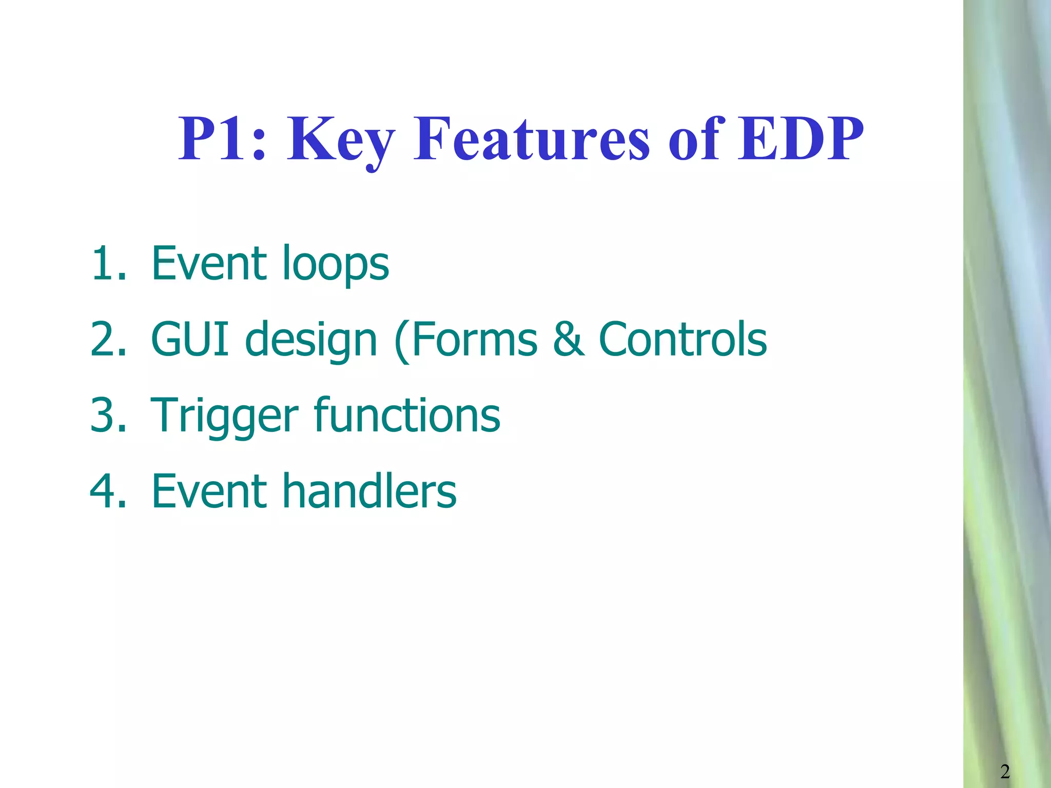 Event driven theory | PPTX