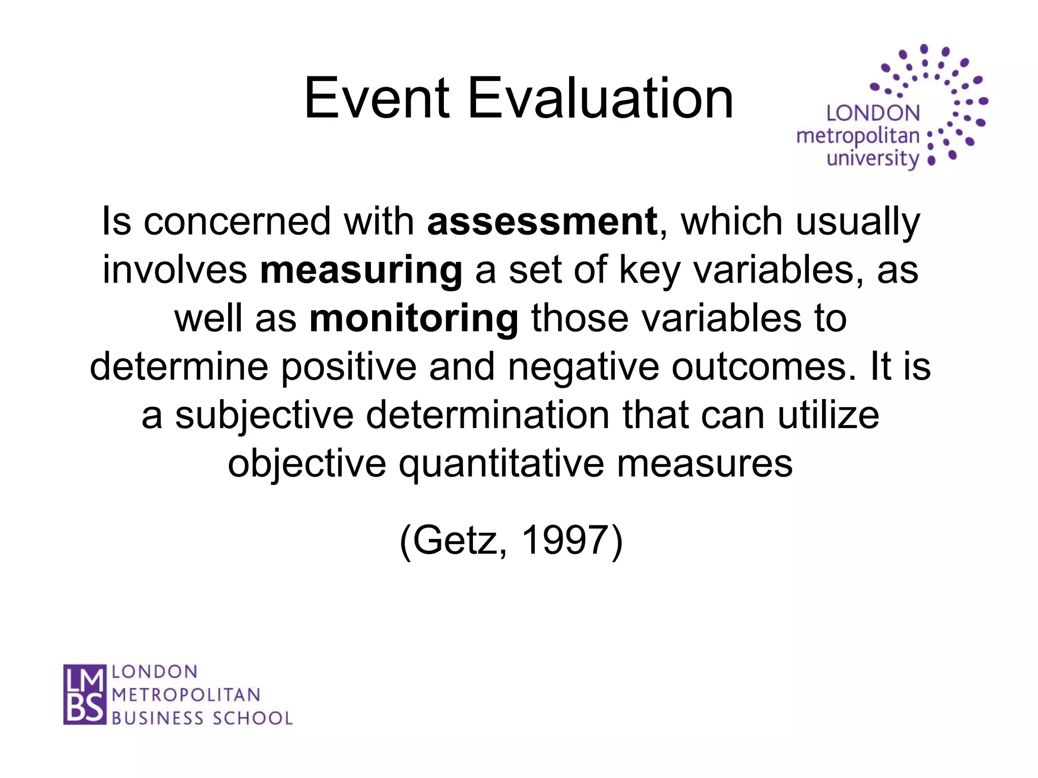Event Evaluation | PDF