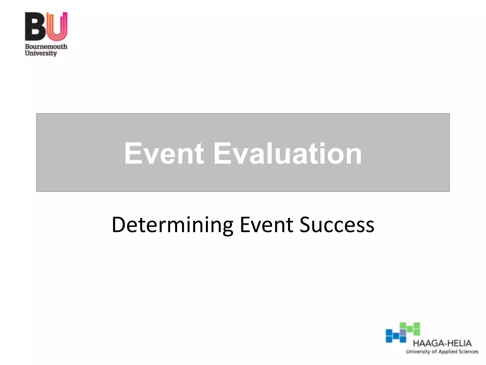 Event evaluation guest lecture | PPTX
