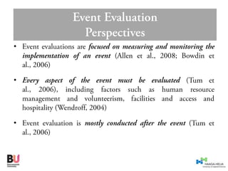 Event evaluation guest lecture | PPTX