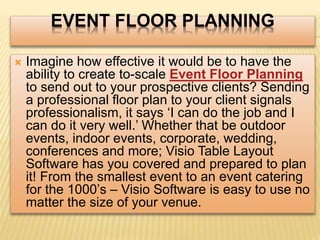 Event floor planning | PPTX