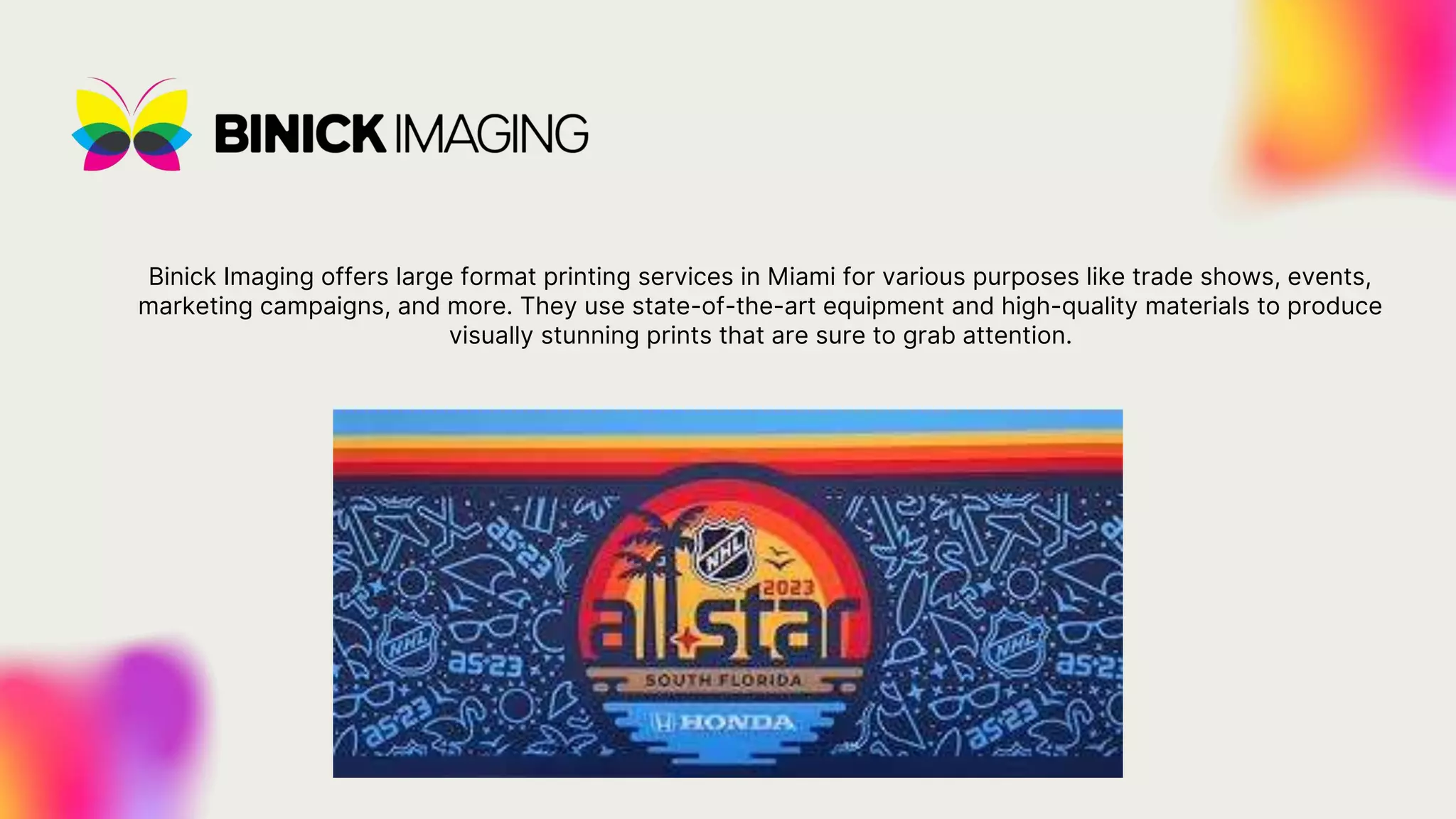 Event Graphics Printing in Miami Beach - Binick Imaging.pptx