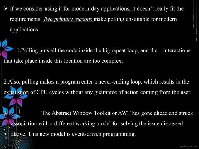 Event handling in Java(part 1) | PPTX | Operating Systems | Computer ...