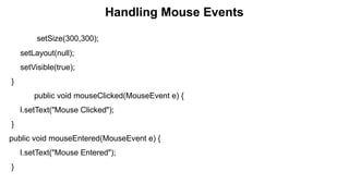 Event Handling PRESENTATION AND PROGRAMMING | PPTX