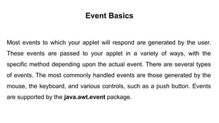 Event Handling PRESENTATION AND PROGRAMMING | PPTX