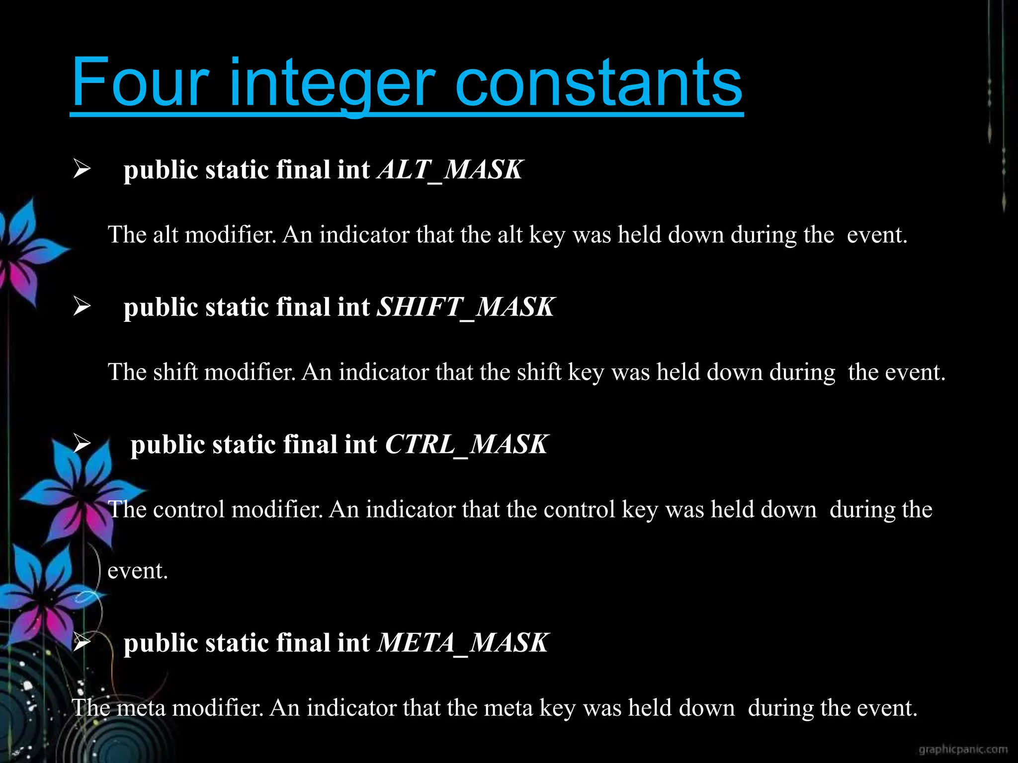 Event handling in Java(part 2) | PPTX