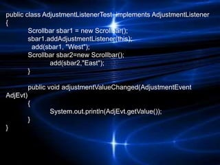 Event handling in Java(part 2) | PPTX