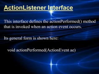 Event handling in Java(part 2) | PPTX