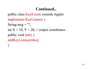 Event Handling in Java as per university | PDF
