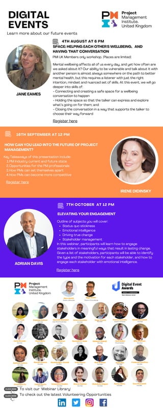 PMI UK Chapter event list | PDF