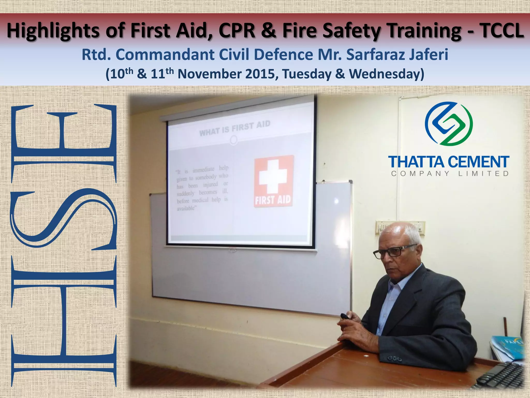 First Aid & Fire Safety Training at TCCL (Event Highlights) | PDF