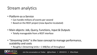 Event Hub & Azure Stream Analytics | PPTX