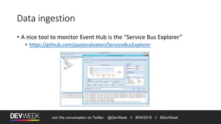 Event Hub & Azure Stream Analytics | PPTX