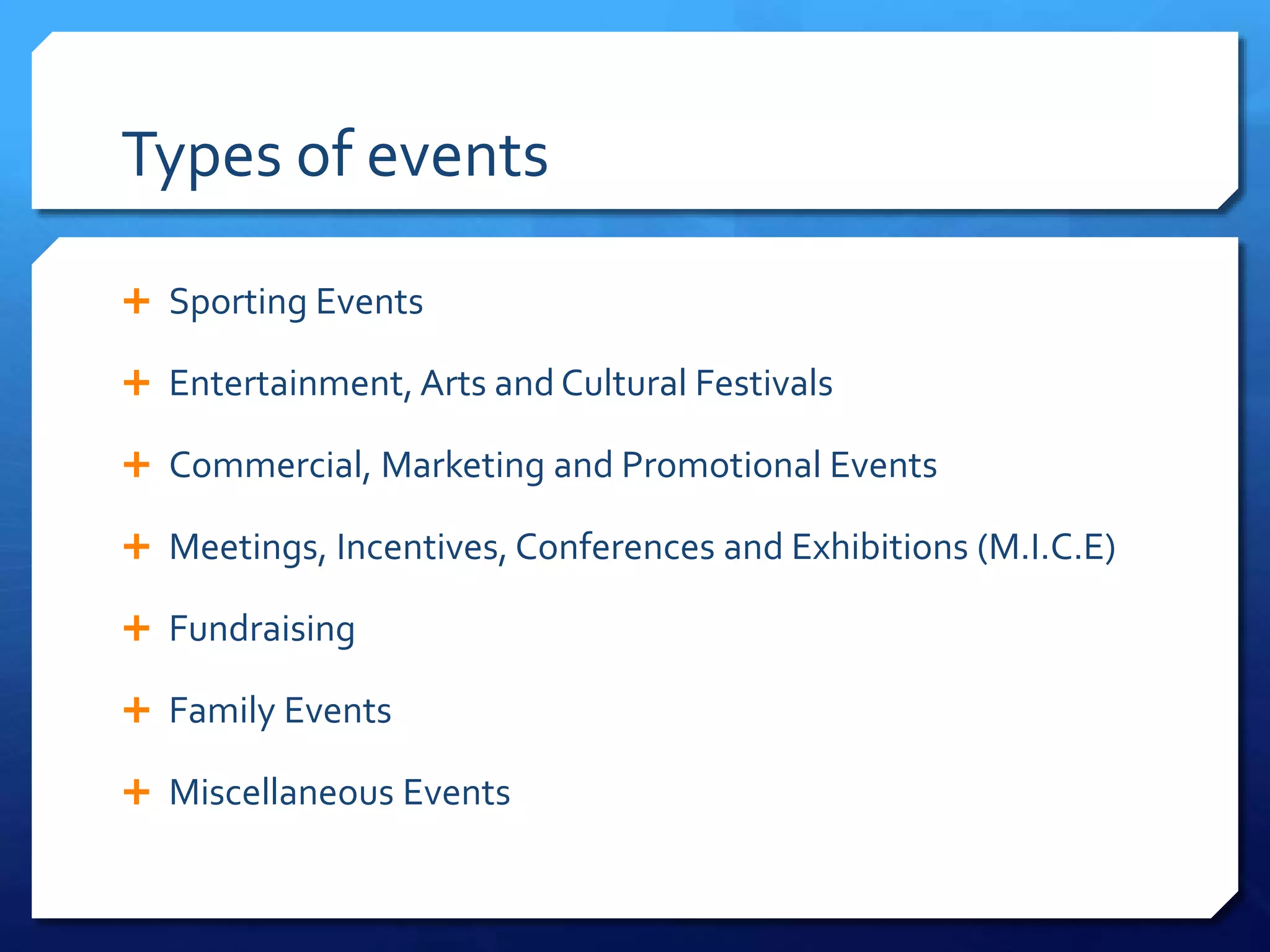 Introduction to Event Management | PPTX