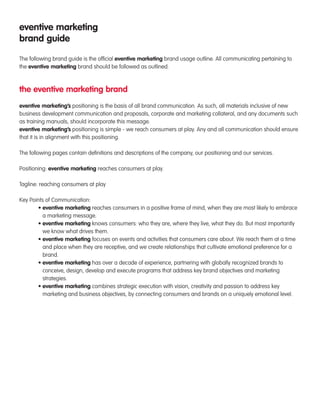 Eventing brand guide | PDF