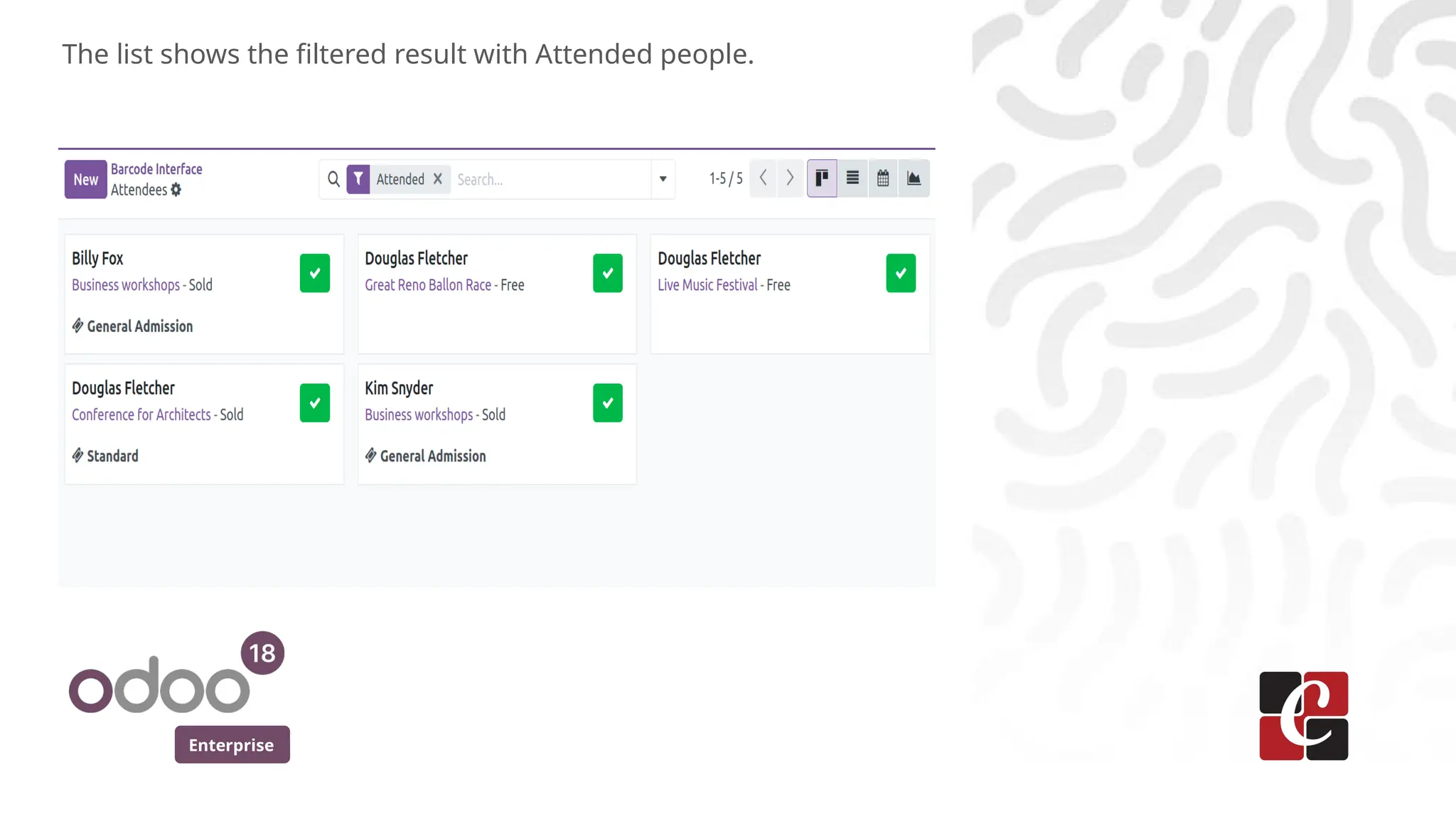 Event Kiosk Mode in Odoo 18 - Odoo 18 Slides | PPT