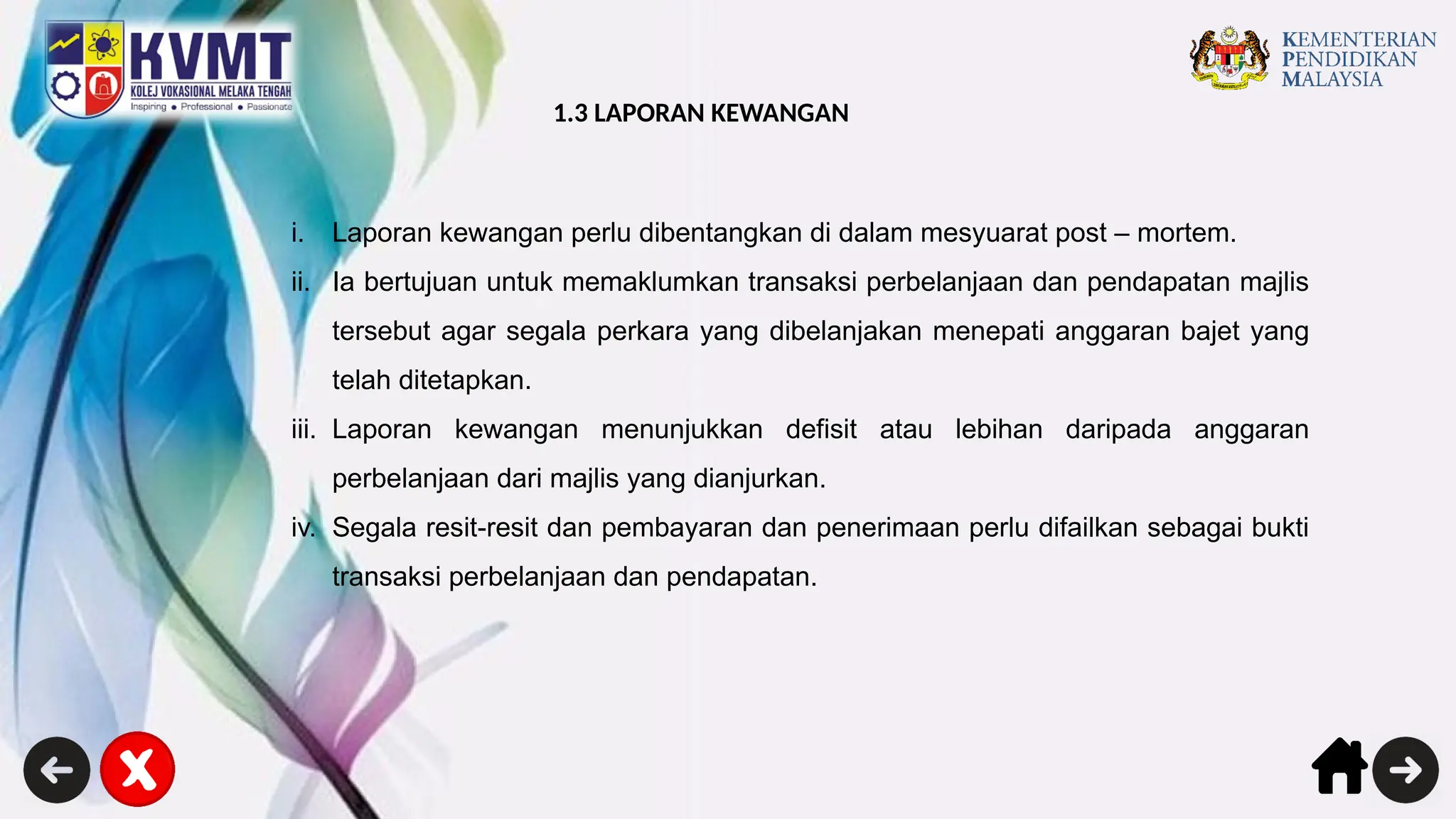 Laporan activities pengurusan acara dan keperluan kepada pihak atasan ...