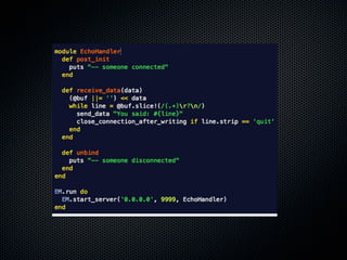 Don’t block the event loop! | KEY