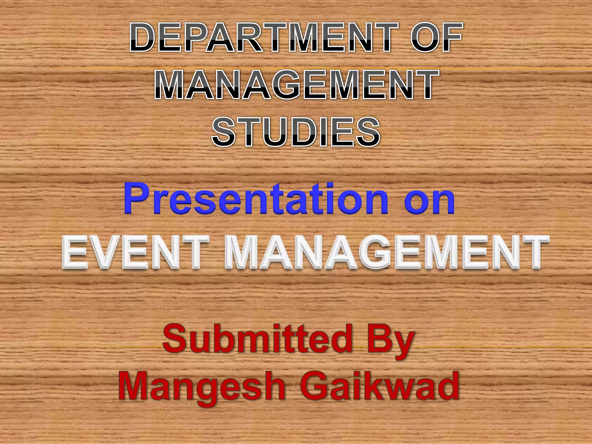 Event management | PPTX