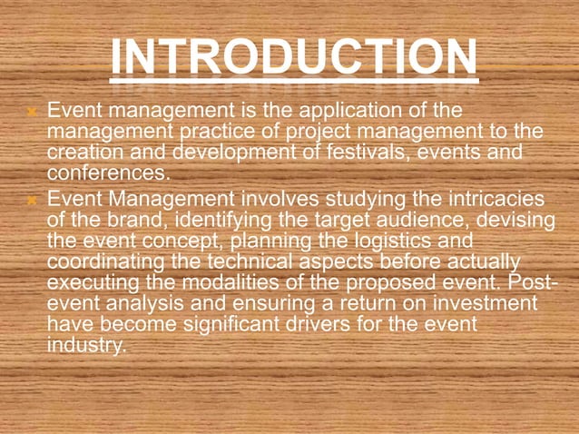 Event management | PPT