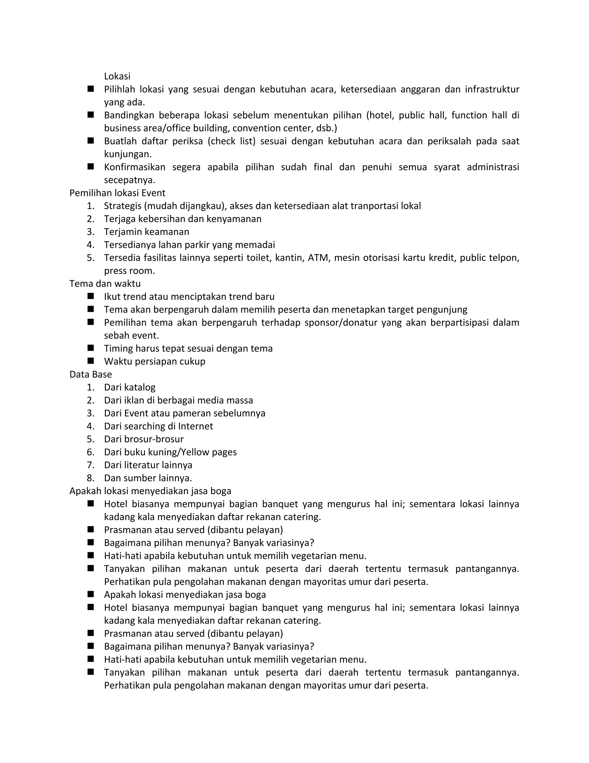 Event management | DOC