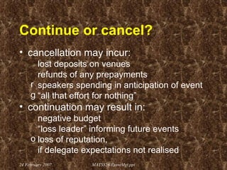 Event management | PPT | Business Accounting & Finance | Business