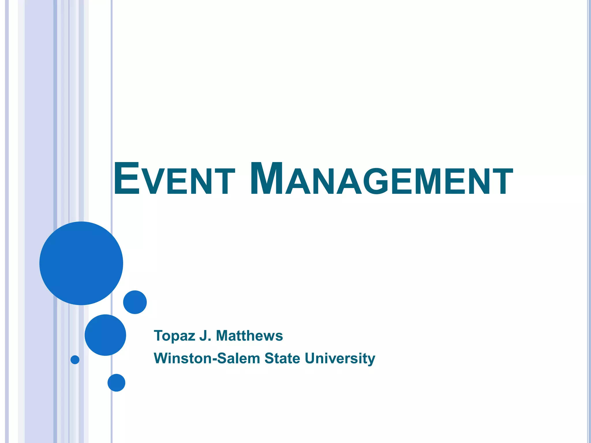 Event management | PPT