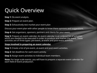 Lesson 2 Event Management Guide for Handling Events | PPT
