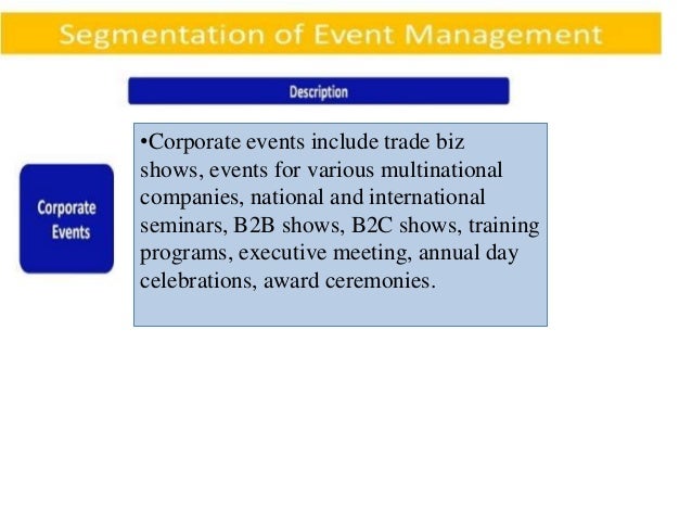 Event management