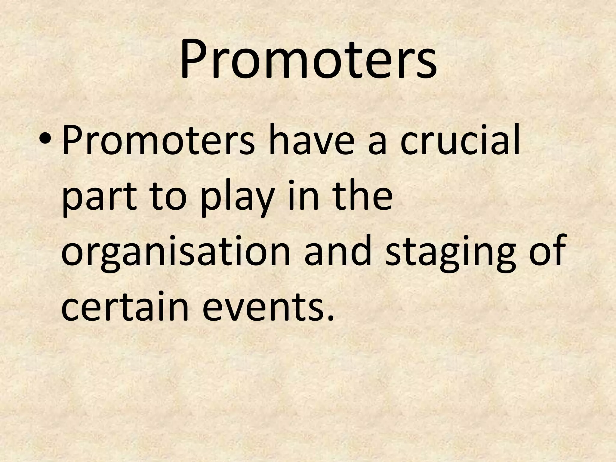 Introduction to events management | PPTX