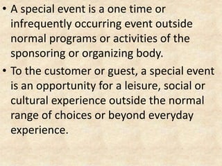 Introduction to events management | PPTX