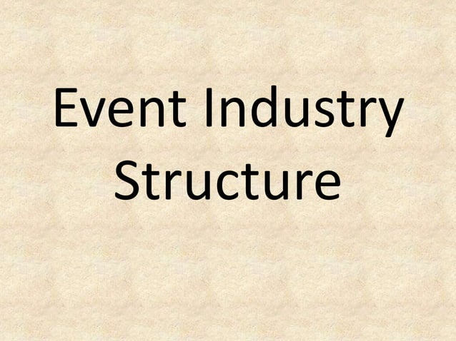 Introduction to events management | PPTX
