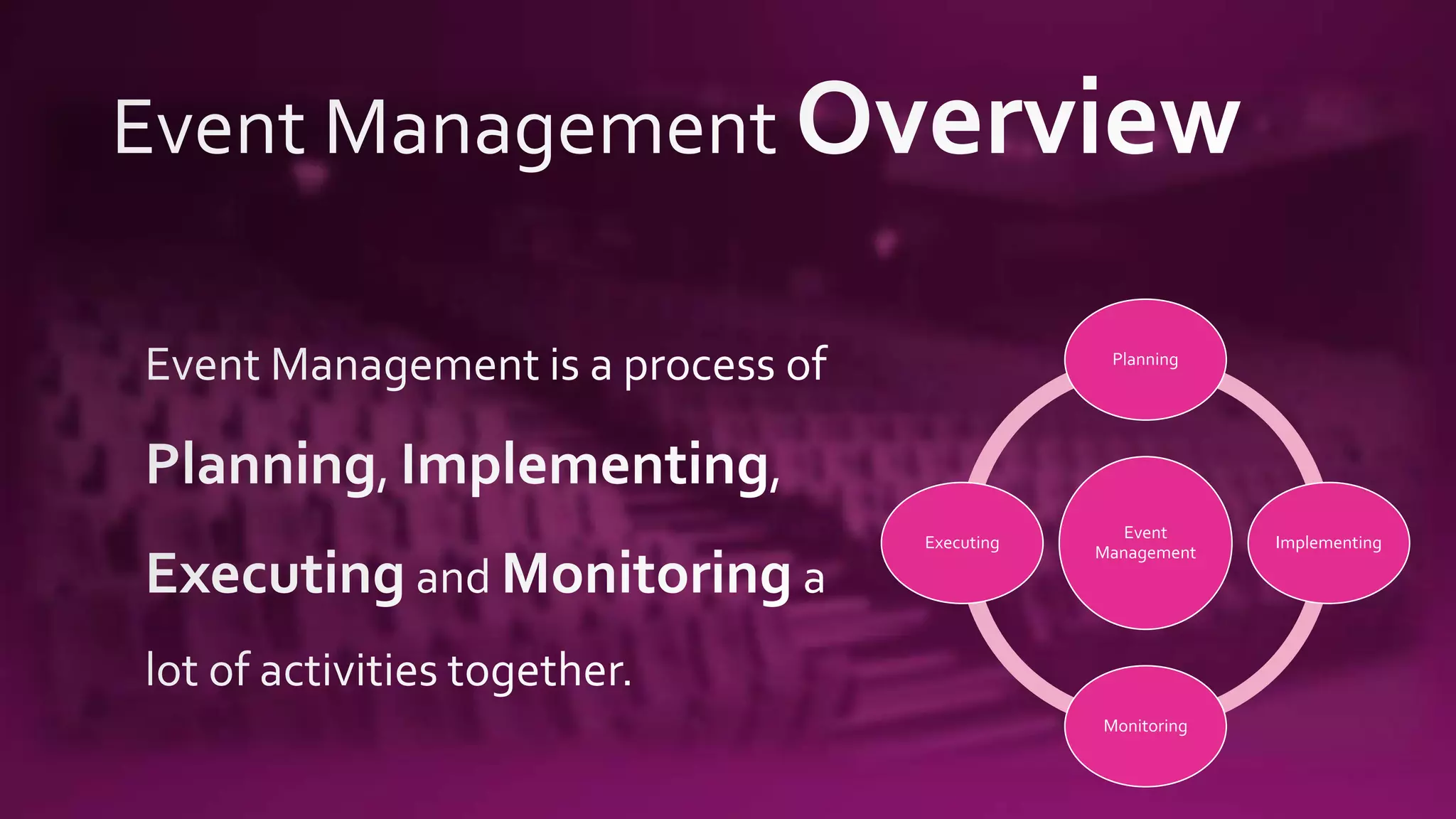 Event Management Professional | PPTX