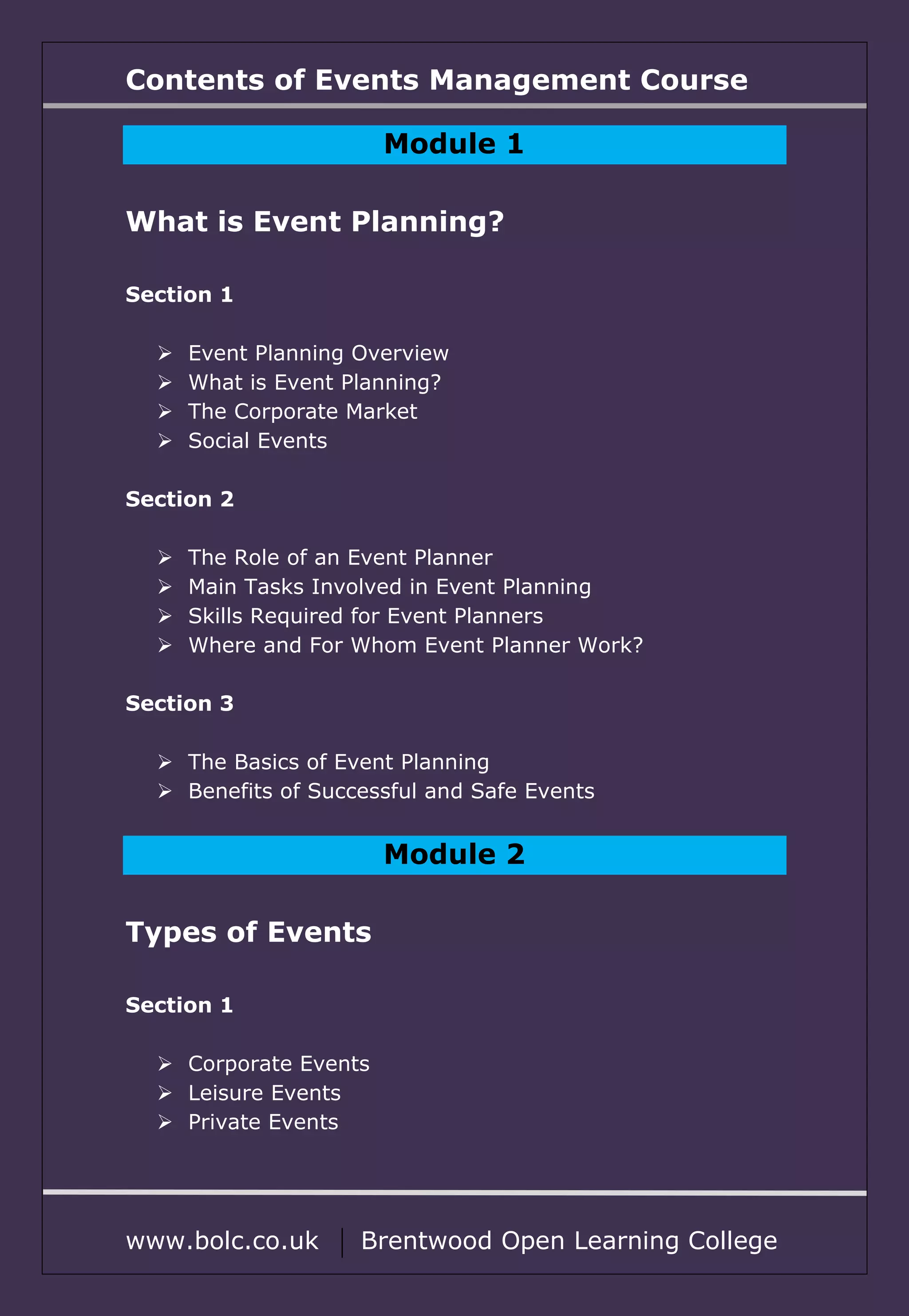 Event management contents2971329430378 | PDF
