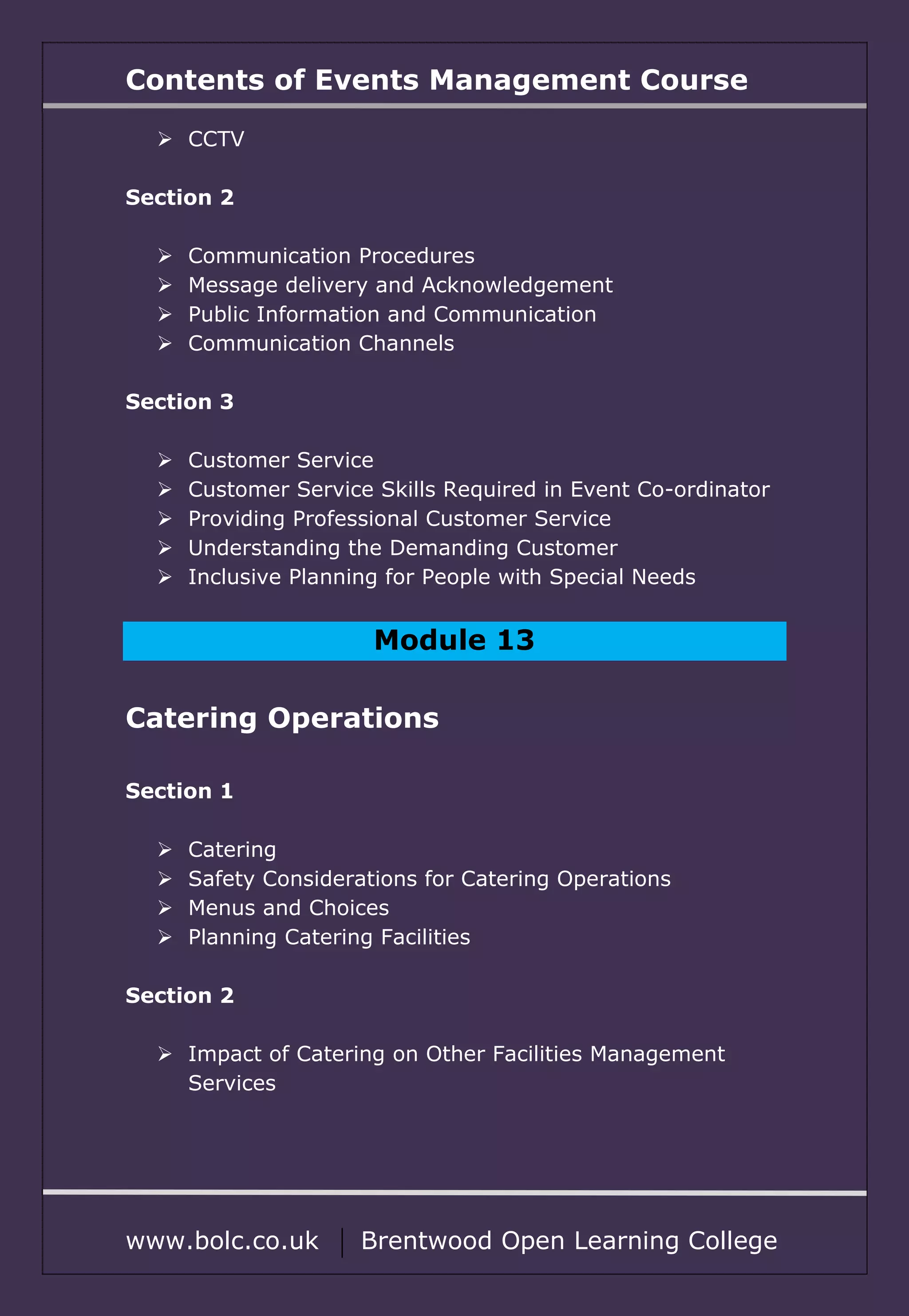 Event management contents2971329430378 | PDF