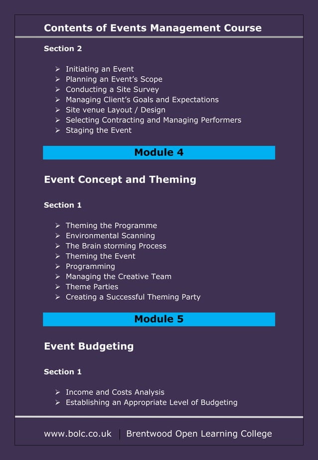 Event management contents2971329430378 | PDF