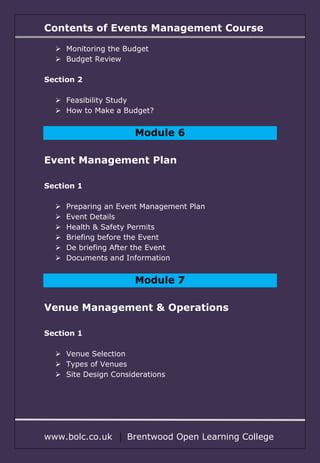 Event management contents2971329430378 | PDF