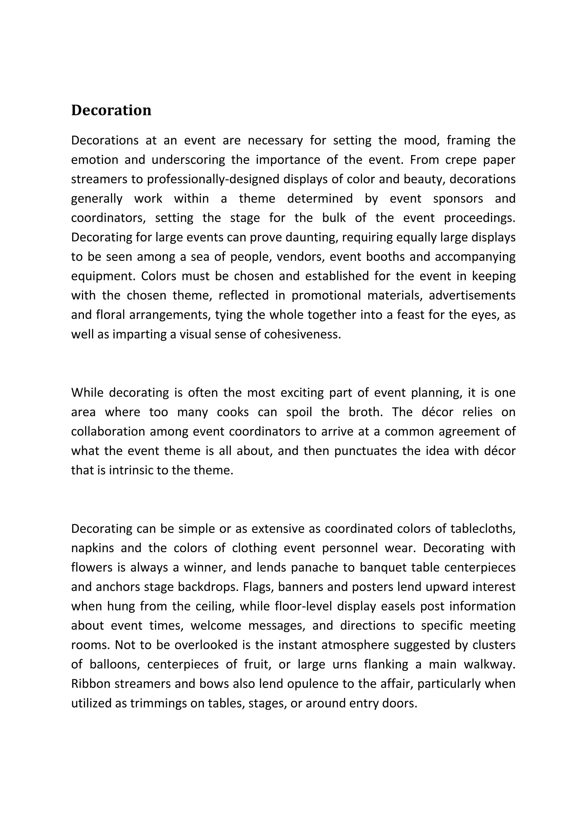 Event management for wedding anniversaries | DOCX