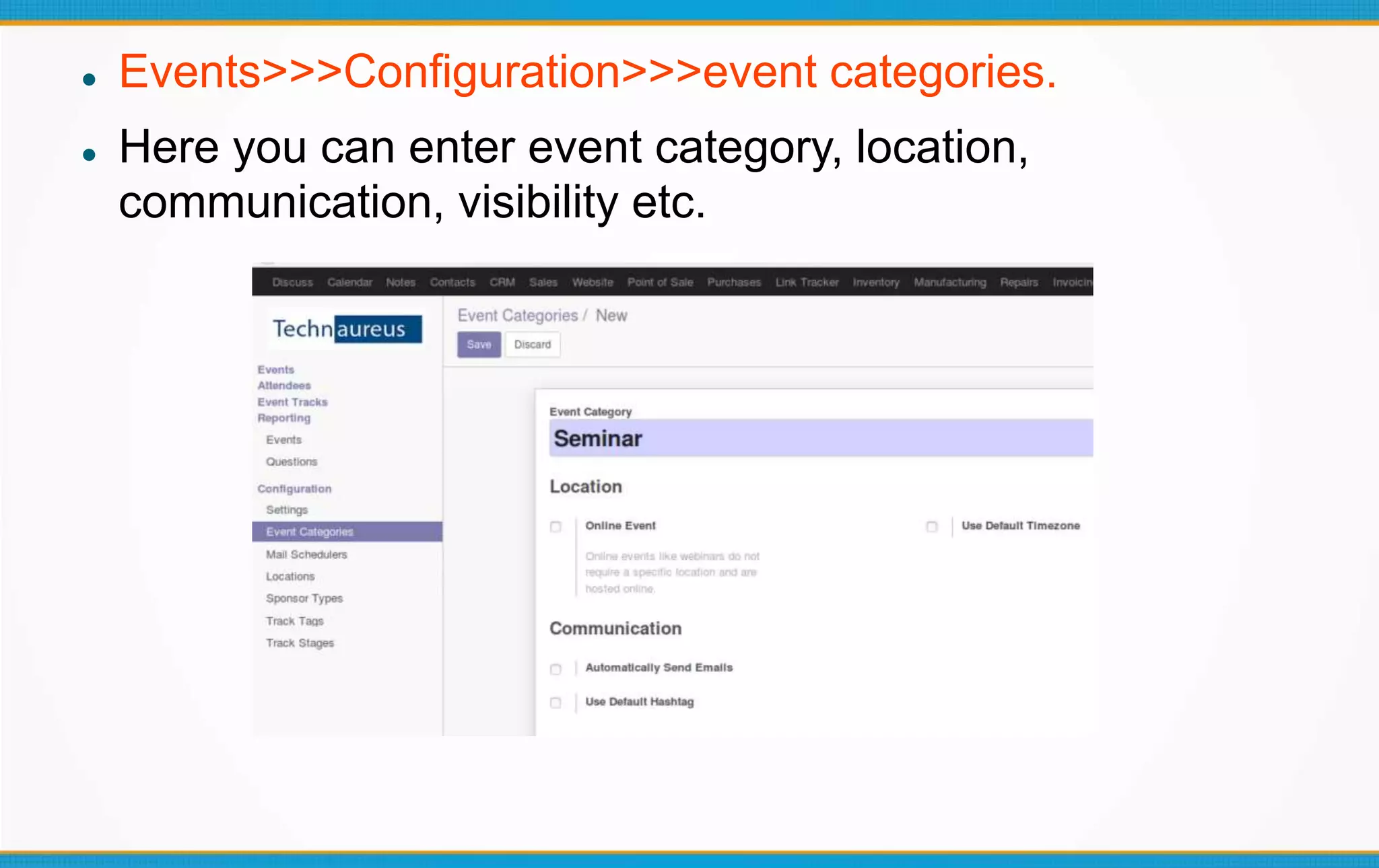 Event Management In Odoo | PPT