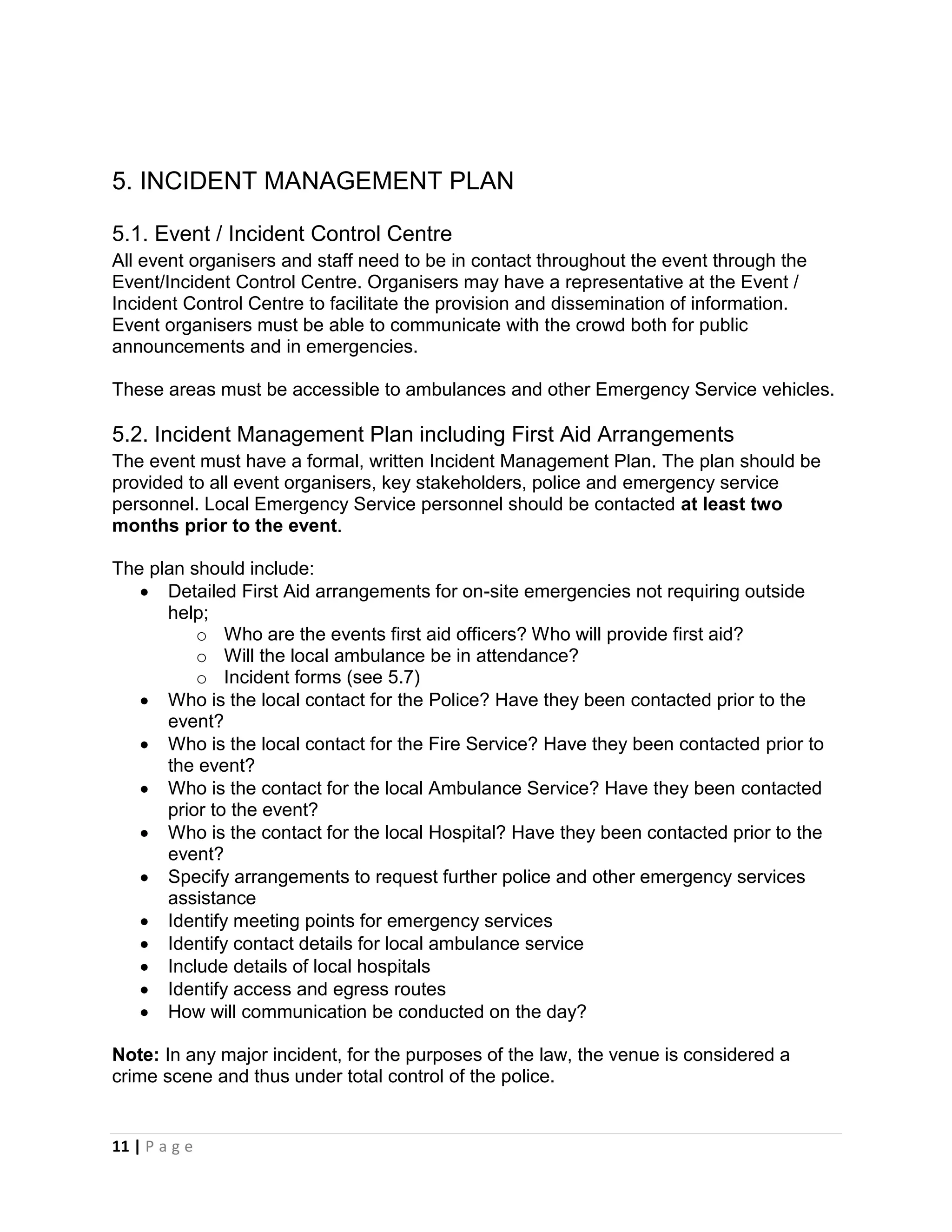 EVENT MANAGEMENT PLAN CHECKLIST AND GUIDE | PDF