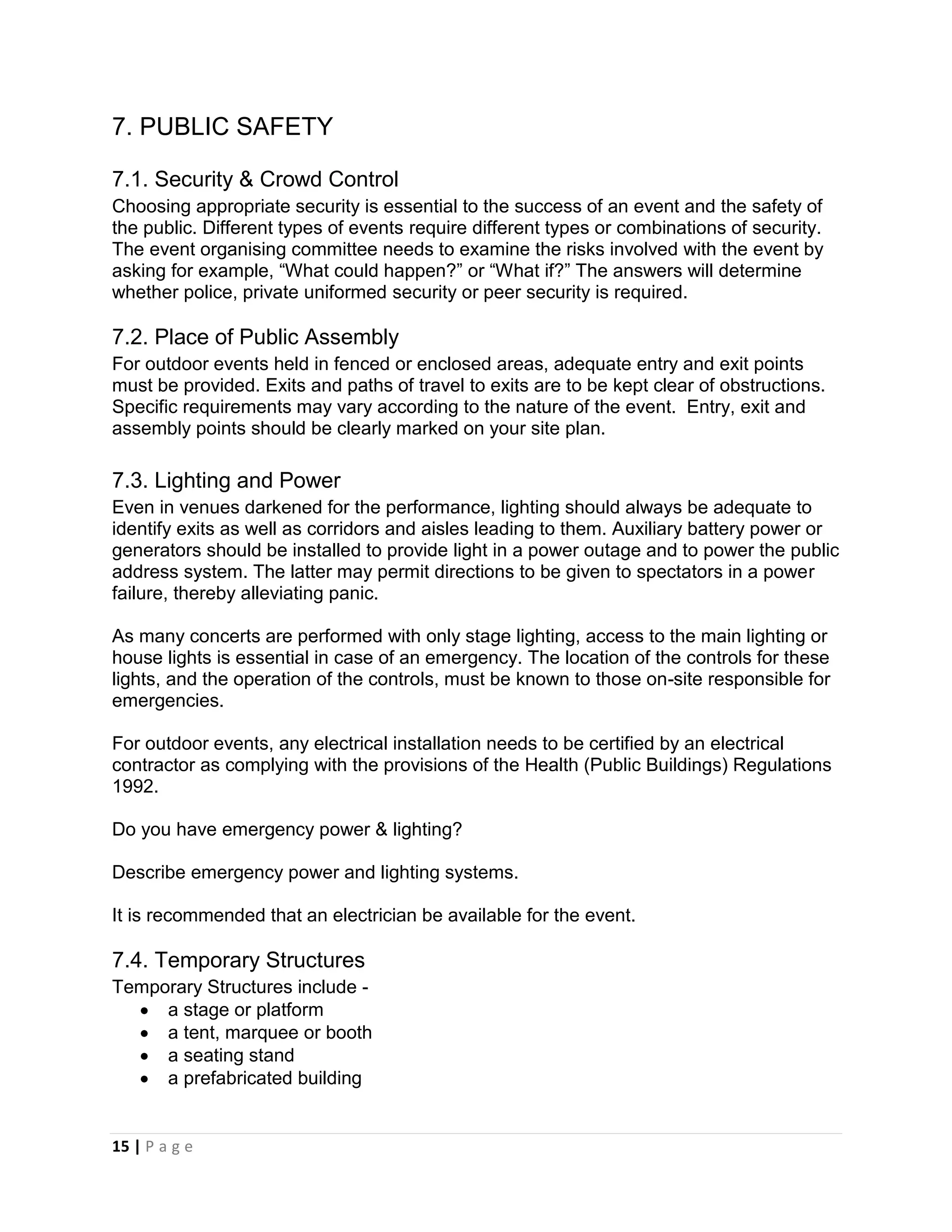 EVENT MANAGEMENT PLAN CHECKLIST AND GUIDE | PDF