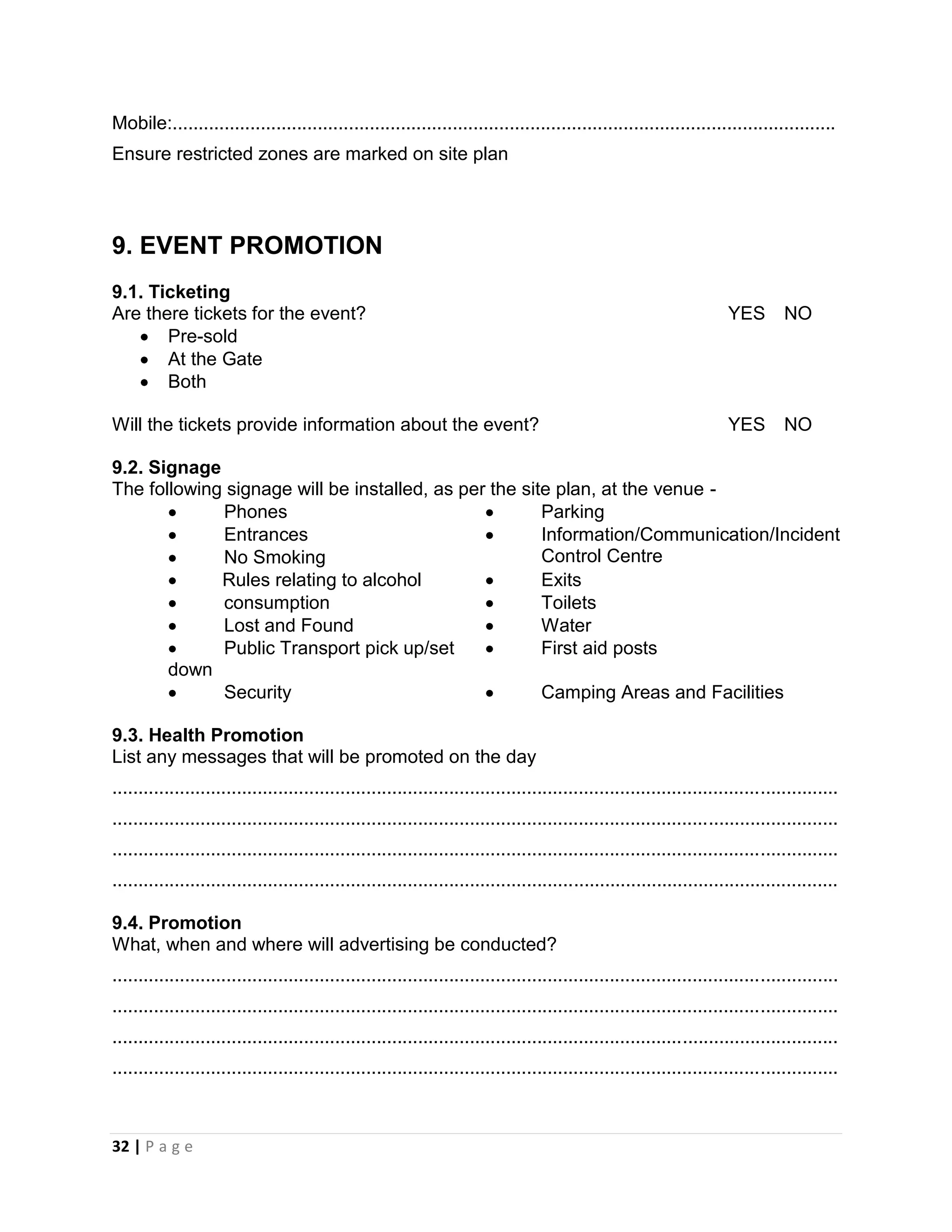 EVENT MANAGEMENT PLAN CHECKLIST AND GUIDE | PDF