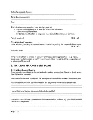 EVENT MANAGEMENT PLAN CHECKLIST AND GUIDE | PDF
