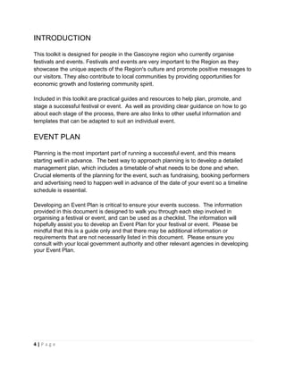 EVENT MANAGEMENT PLAN CHECKLIST AND GUIDE | PDF
