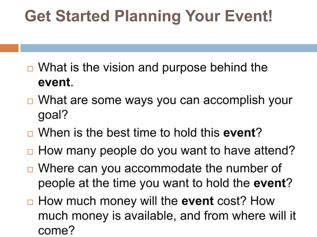 Event Management & Planning.ppt | Business Expos & Conferences | Events