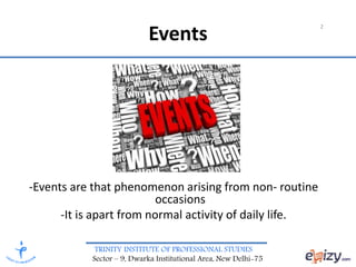 Event management principles & methods | PPTX