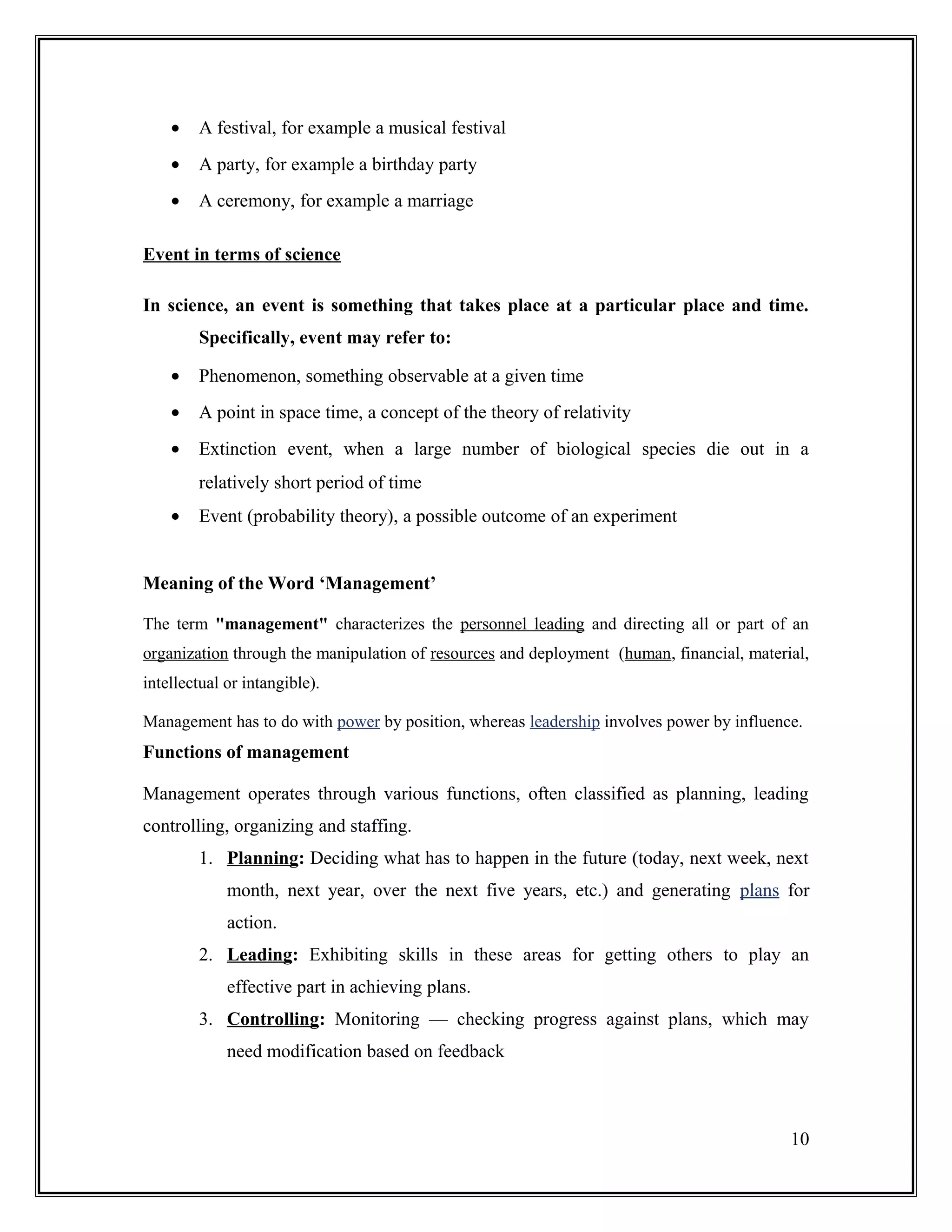 Event management project | DOC