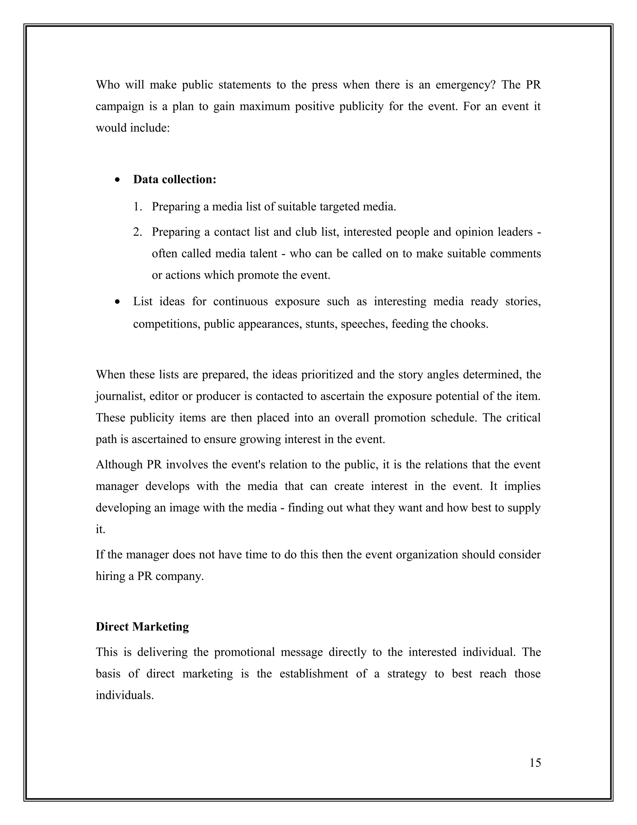 Event management project | DOC